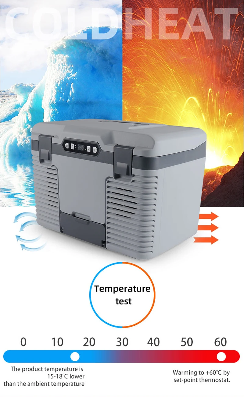 20l Portable Home Travel Small Refrigerator Mini Car Vehicle Fridge ...