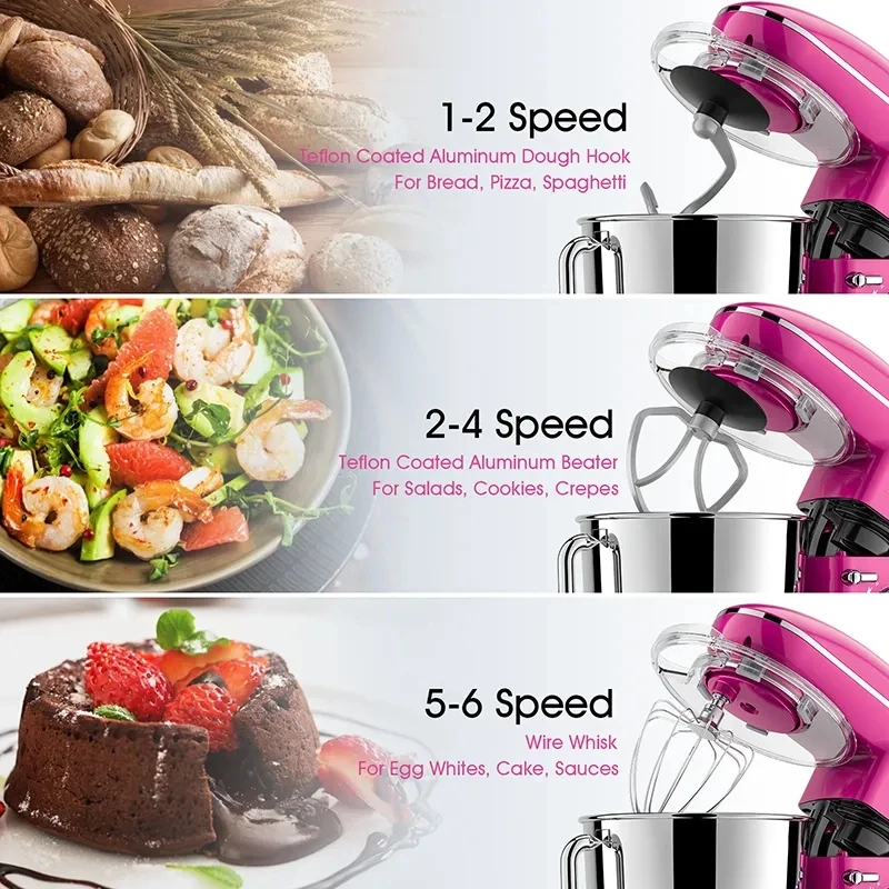 4.5l 5.5l 2023 New Kitchen Electric Food Stand Mixer Stainless Steel ...