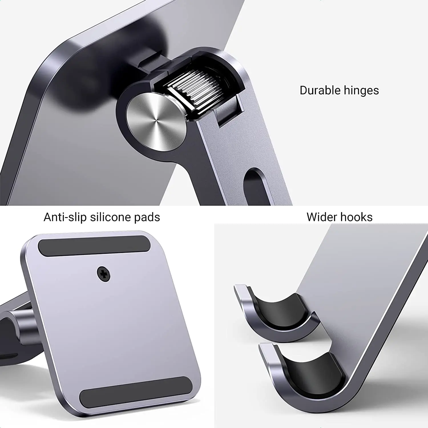 Ugreen Adjustable Aluminum Phone Stand - Foldable Desk Holder