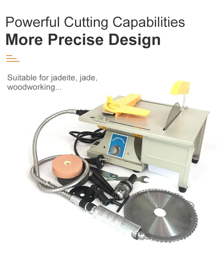 Gemstone Cutting Machine - Precision Trim Saw & Polisher