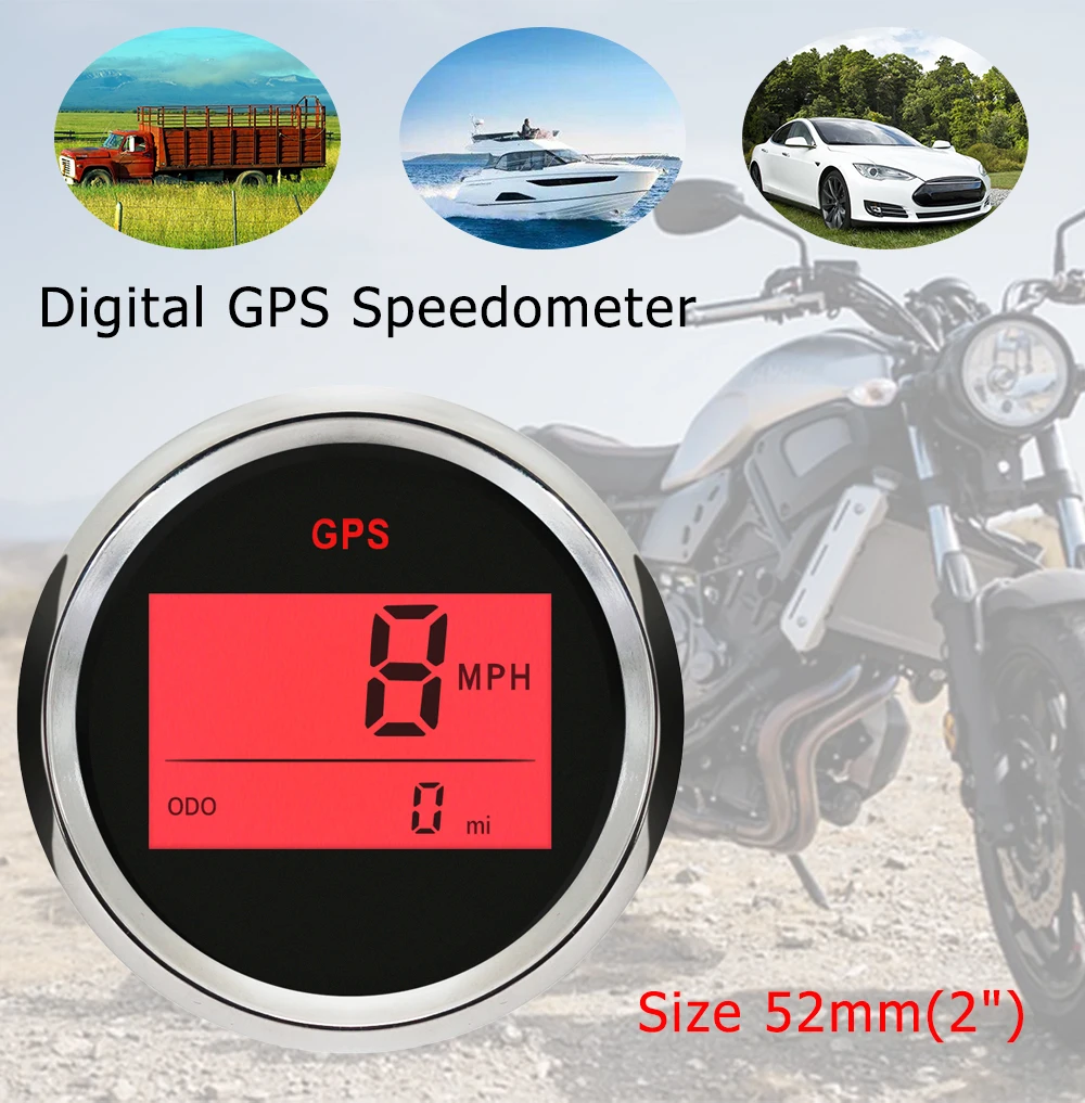 ELING 52mm GPS Speedometer - Precision for Cars & Motorcycles