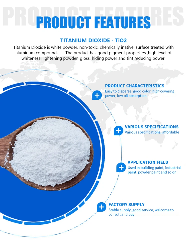Factory TiO2 Powder Rutile Titanium Dioxide Nanoparticles Titanium ...