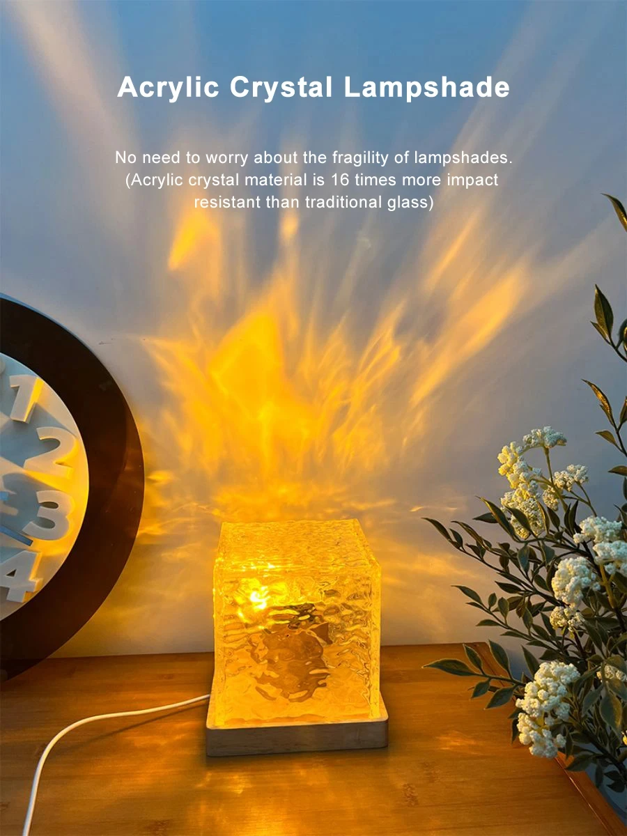 Luxury Ocean Lighting Water Ripples Projector Lamp for Home Decor