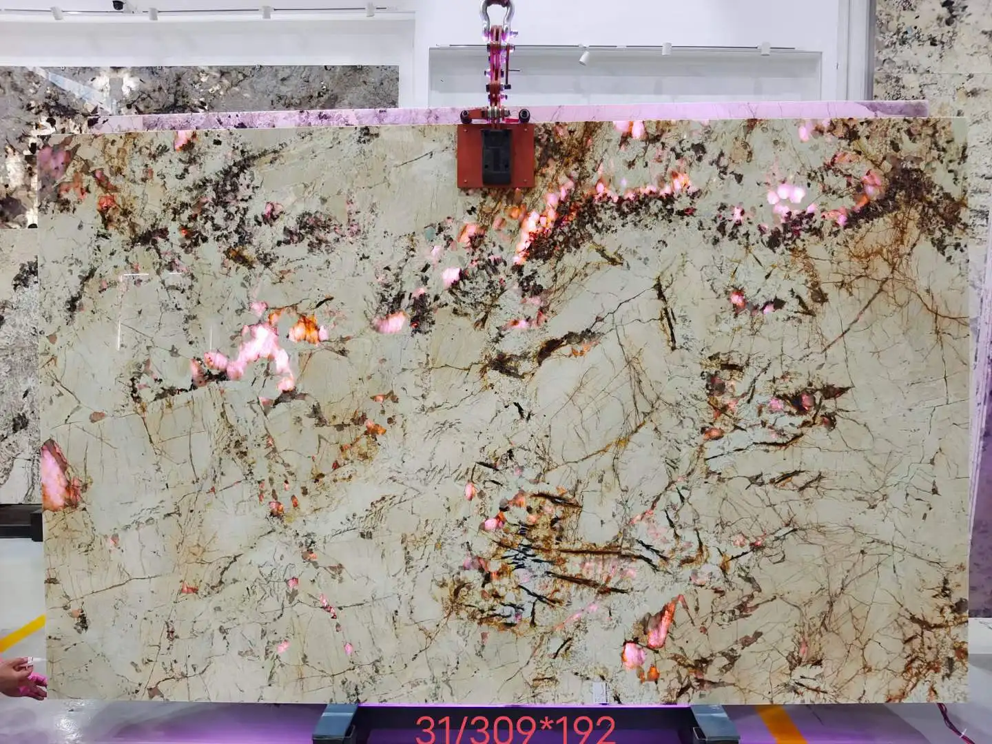 Luxury Stone Brazilian Pandora Marble Pandora White Marble Slab ...