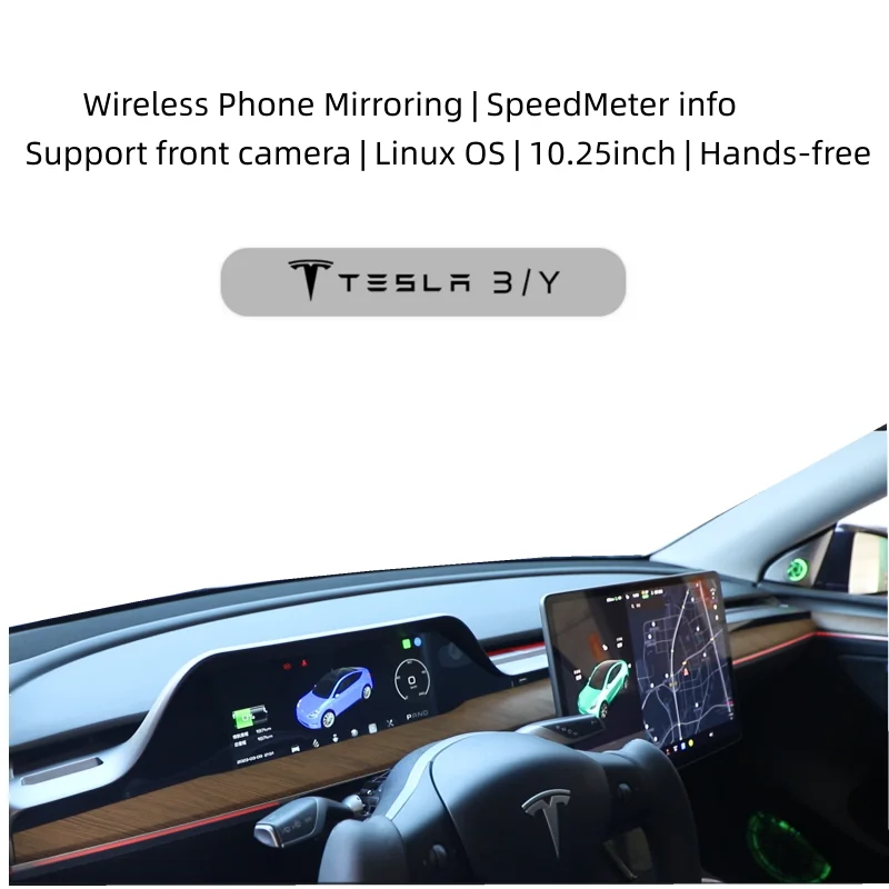 Car Virtual Instrument Dashboard Display Gps Navigate Carplay Third ...