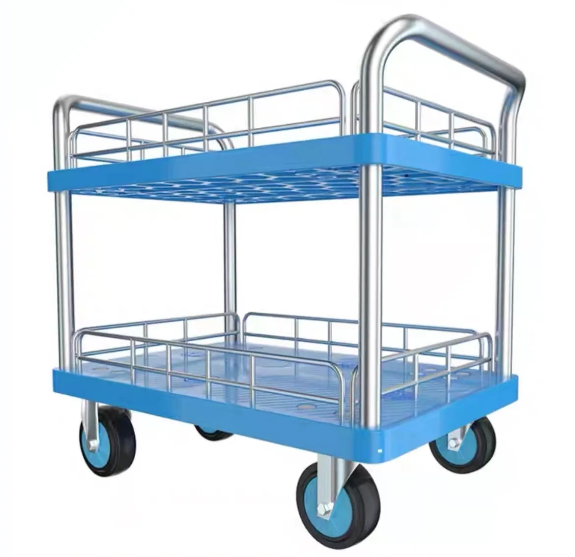 Double Enclosure Trolley Pulling Trolley Moving Trolley - Buy Tea Cart ...