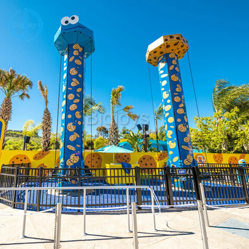 Theme Park Free Fall Drop Tower Attraction Jumping Climbing Tower ...