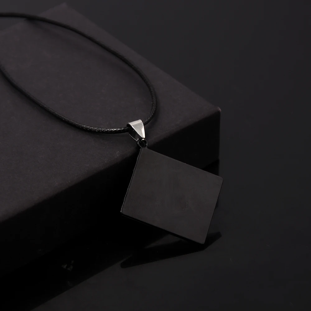 Classic Anime Death Note Necklace Rope Leather Choker Black Book ...