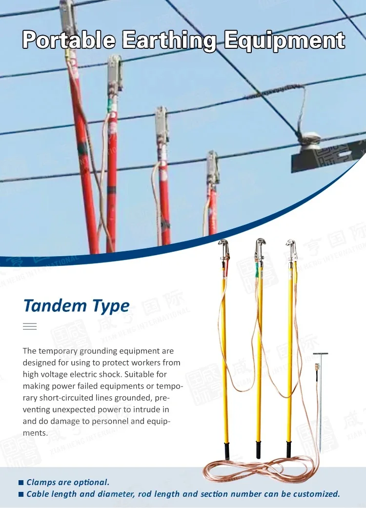 Tandem High Voltage Grounding Set - Reliable Electrical Safety