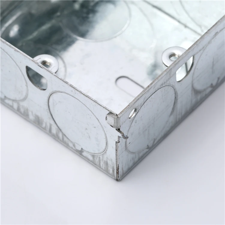 Wholesale British Galvanized Steel Switch Socket Wall Box Electrical ...