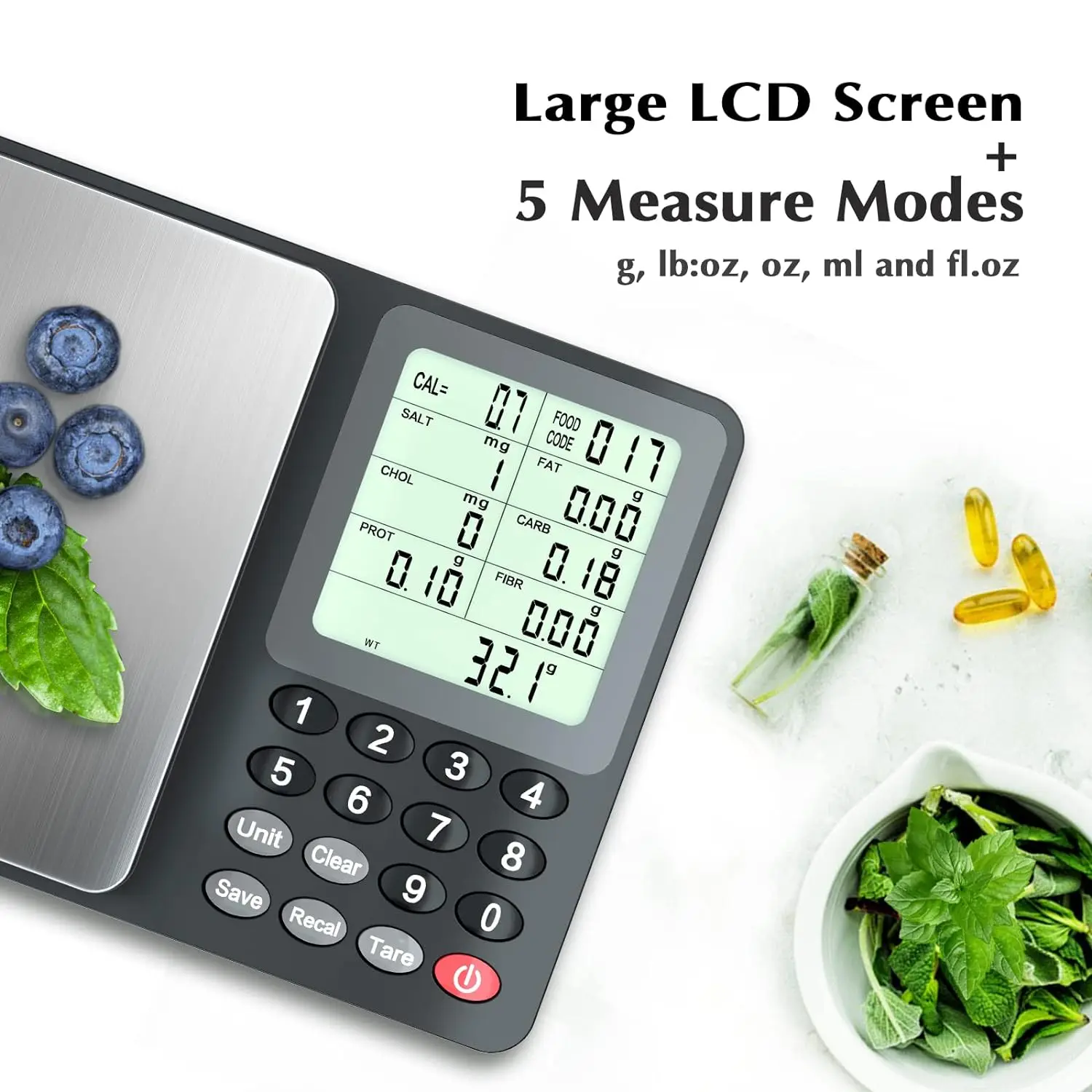 Nutrition Scale - Precision Kitchen Food Scale 3kg/0.1g