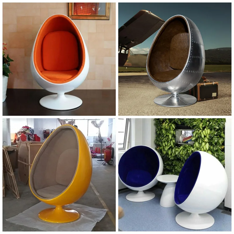 Modern Furniture - FRP Standing Swivel Chairs for Living Room