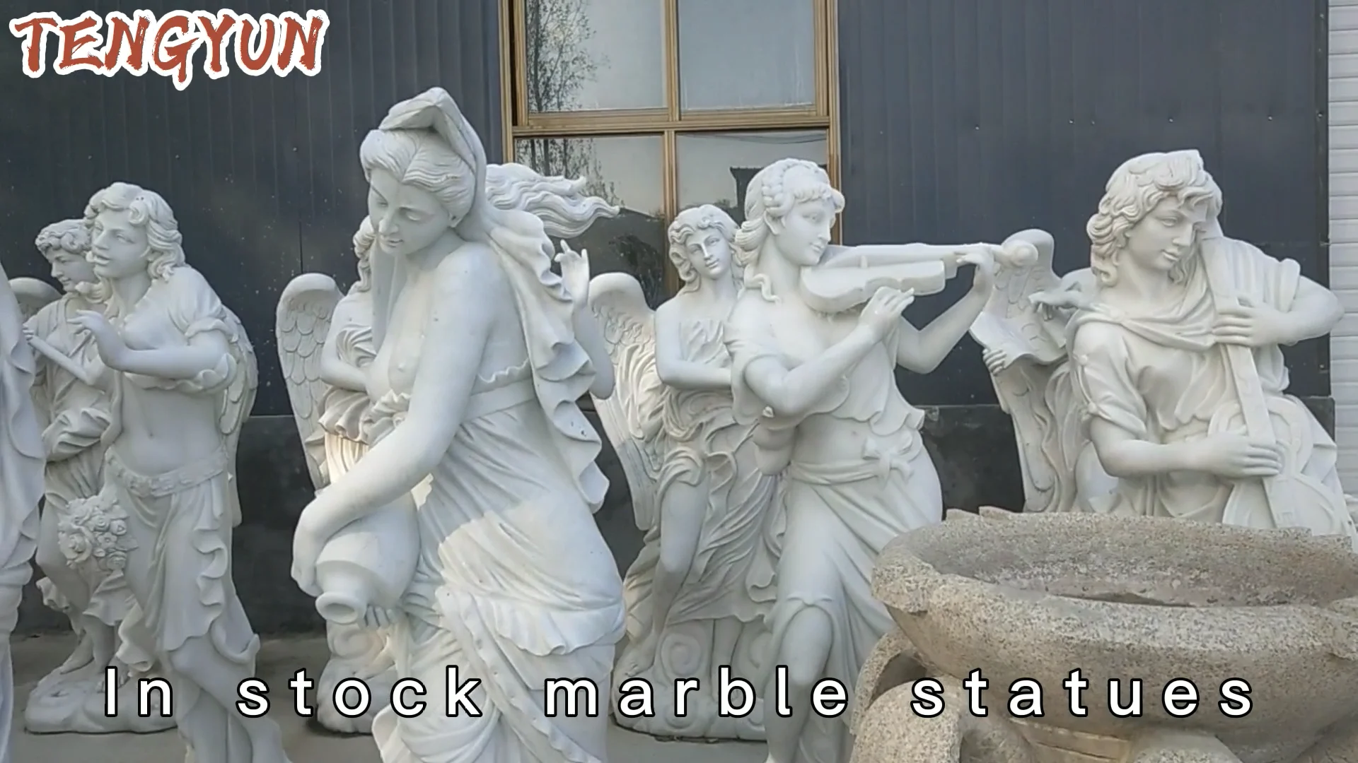 Modern Anatomy Figure Sculpture Stone Carved Angel Anatomia White ...