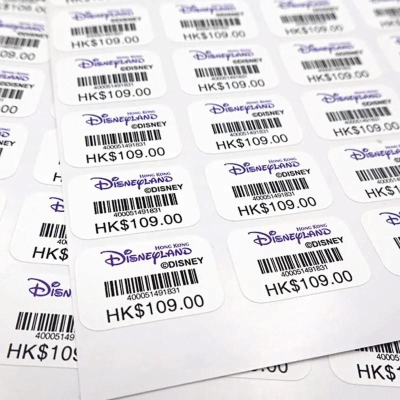 Custom Electronic Price Tagger White Barcode Label Packaging Printing ...