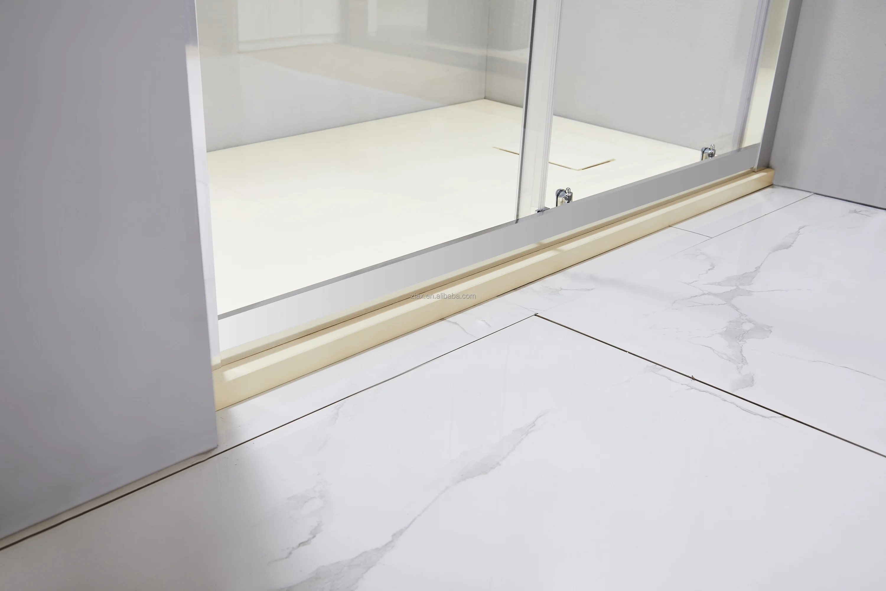 Snow White Rectangle Shape Clean Deep Pan Stone Polymarble Shower Base ...
