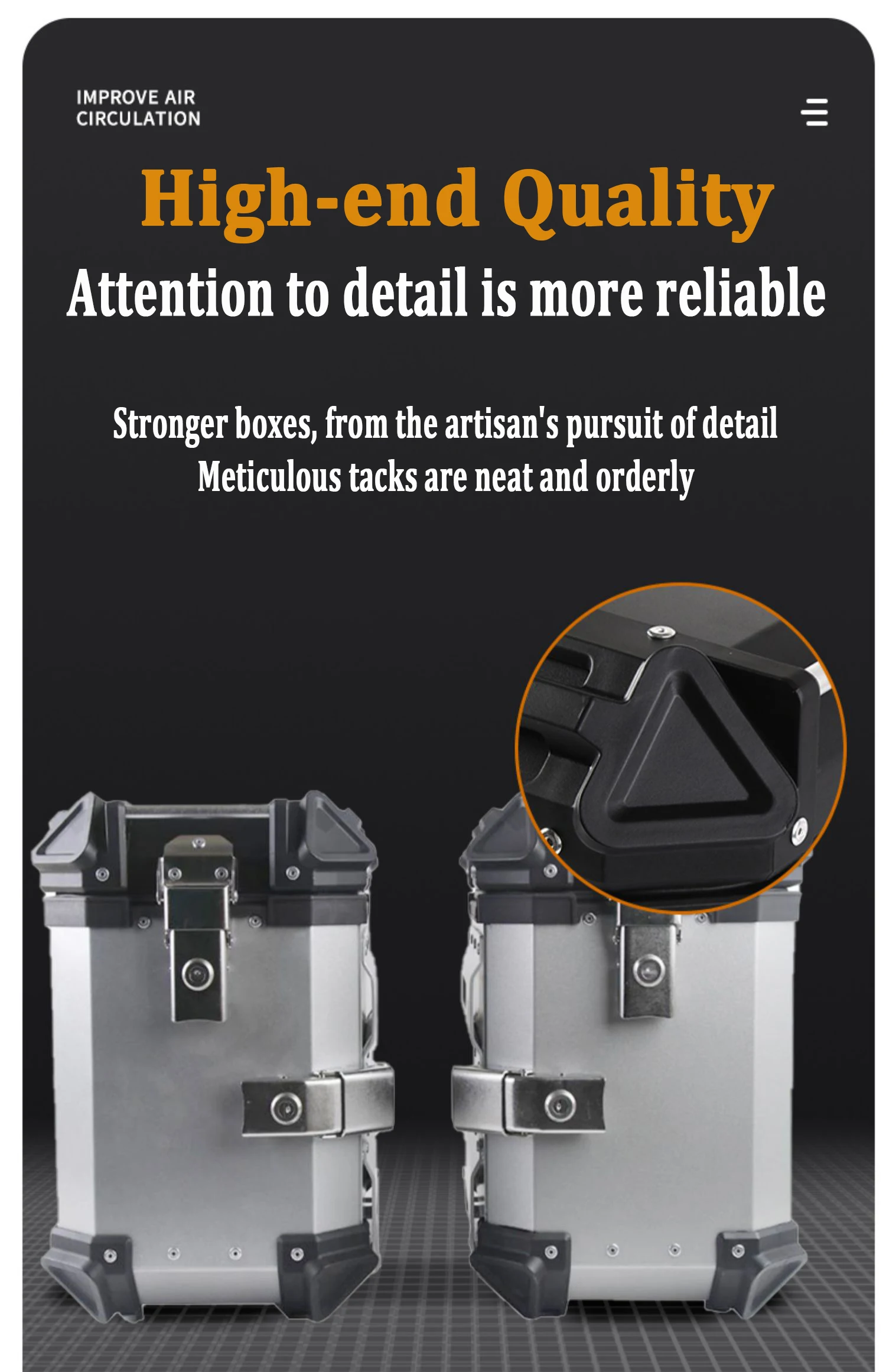 Motorcycle Trunks Aluminum 37l/38lside Boxes Of Motorcycle Waterproof ...