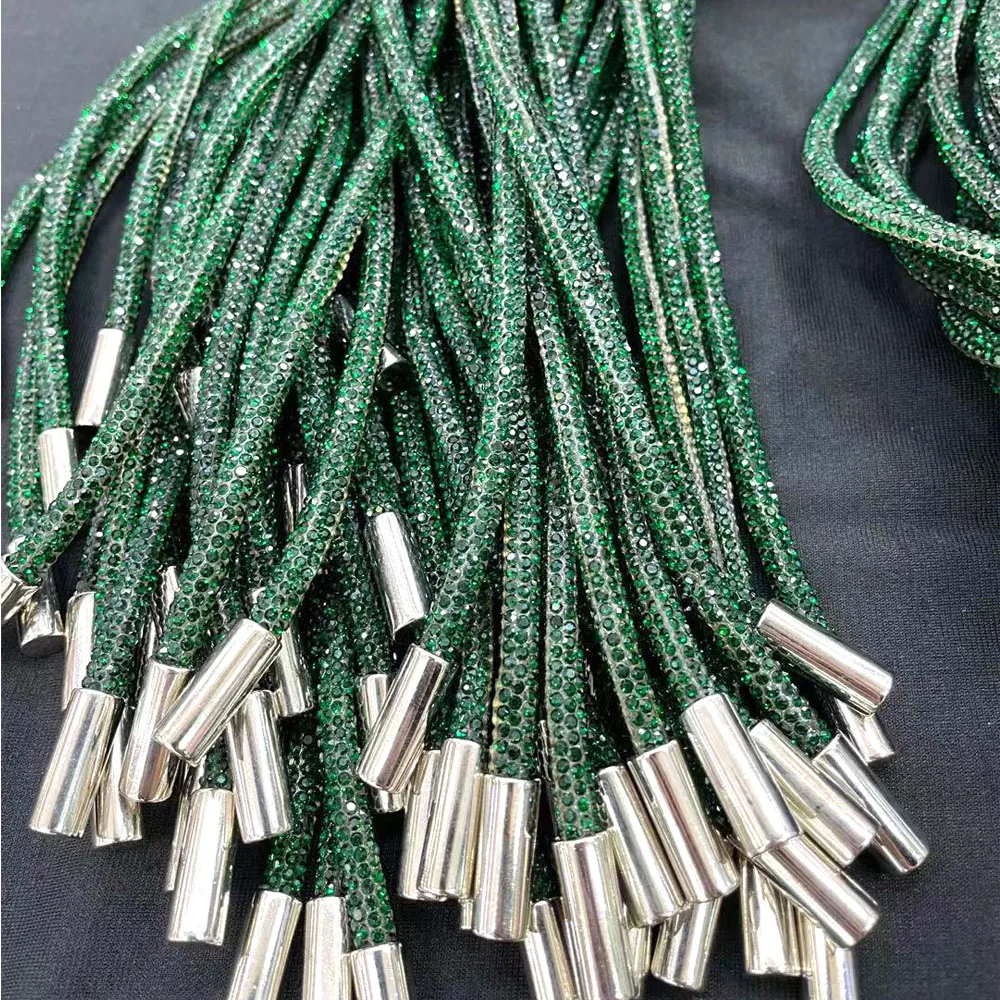 Tr080 Wholesale 4mm 140cm Hoodie String Custom Bling Rhinestone Hoodie ...
