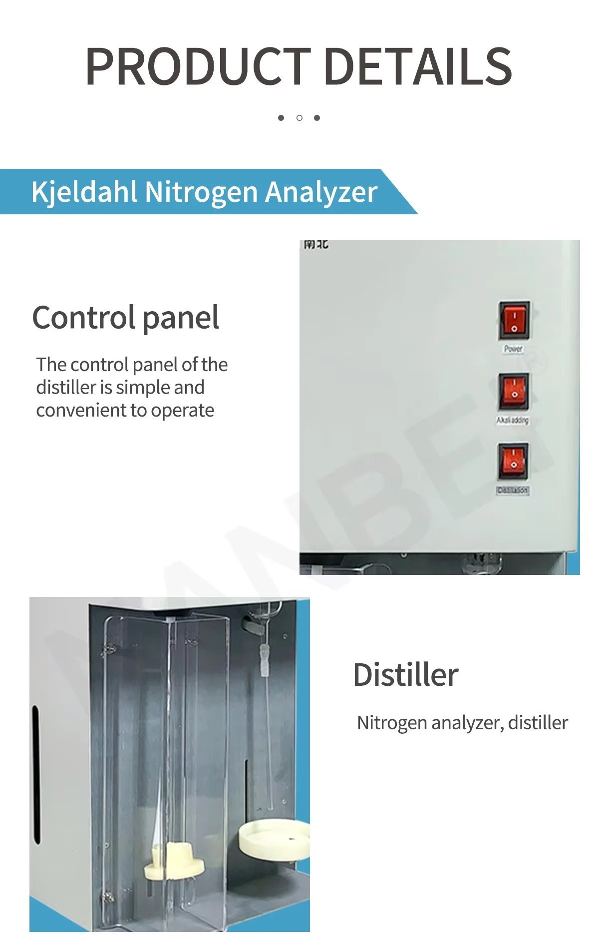 Kjeldahl Distillation Unit - Automatic Nitrogen Analysis