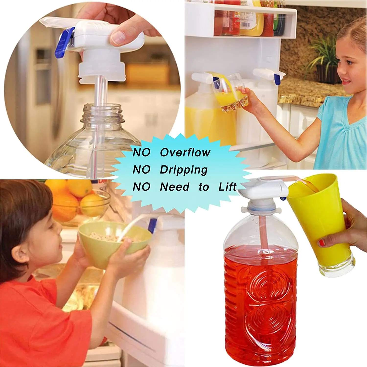 White Dispenser Pump - Automatic Soft Water Juicer