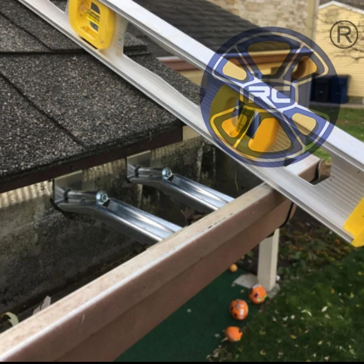 5'' Aluminum K-Style Rain Hidden Gutter Hanger Bracket for Rain ...