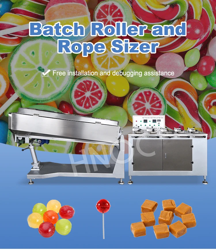 Hnoc Lollipop Candy Make Machine Candy Rope Sizer Machine Selling Hard ...