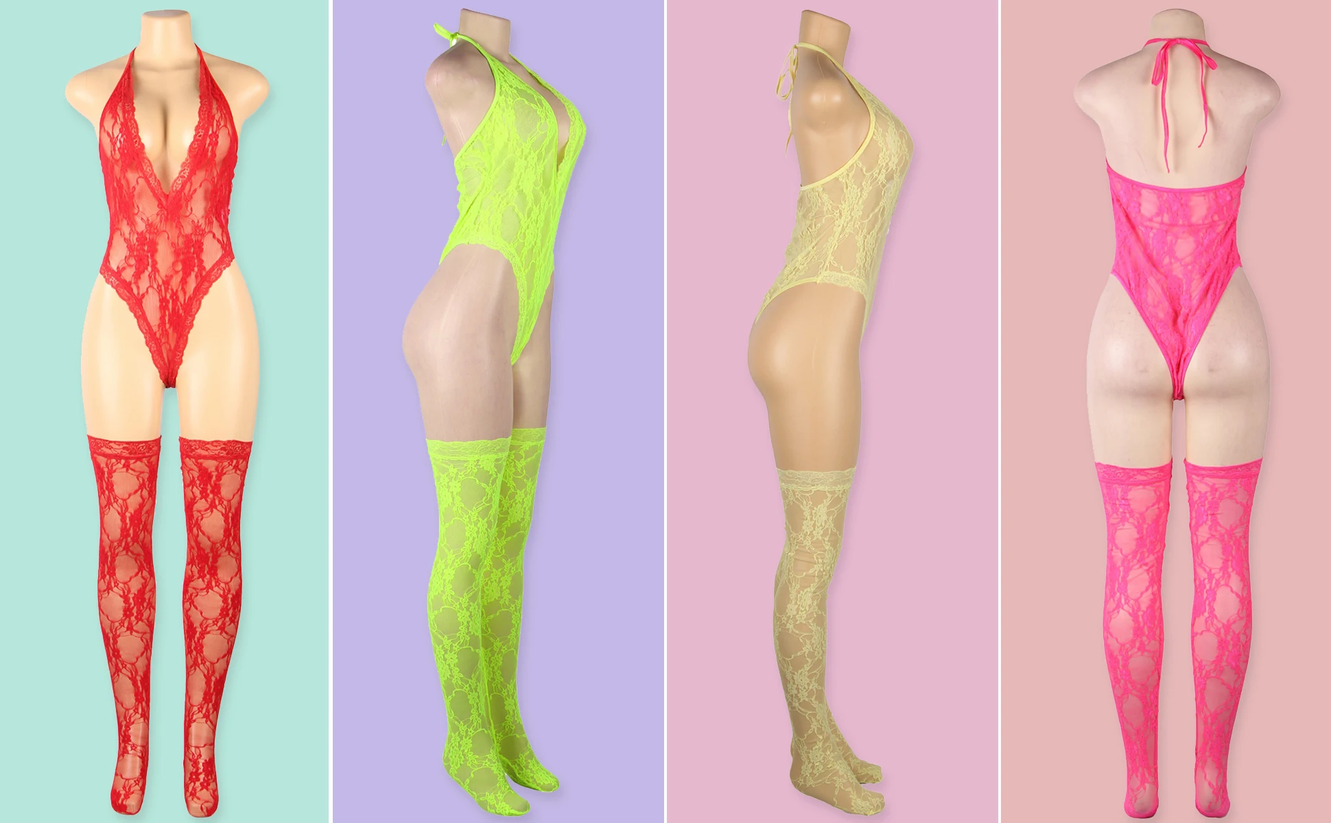 Us Most Popular Colourful Plus Size Body Suit Teddy Lingerie With