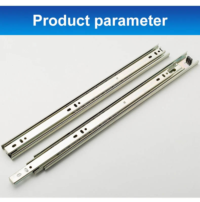 37/38mm Factory Furniture Fittings Drawer Slide Rail Black Single And ...