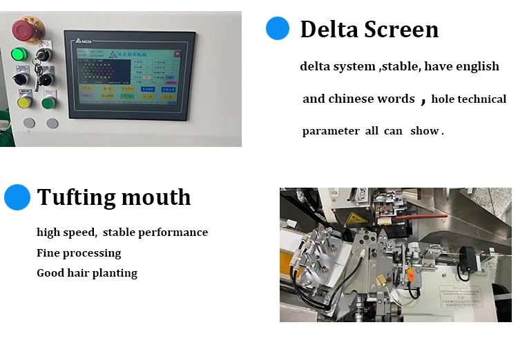 Toothbrush Tufting Machine with Automatic Feeding Two Colours