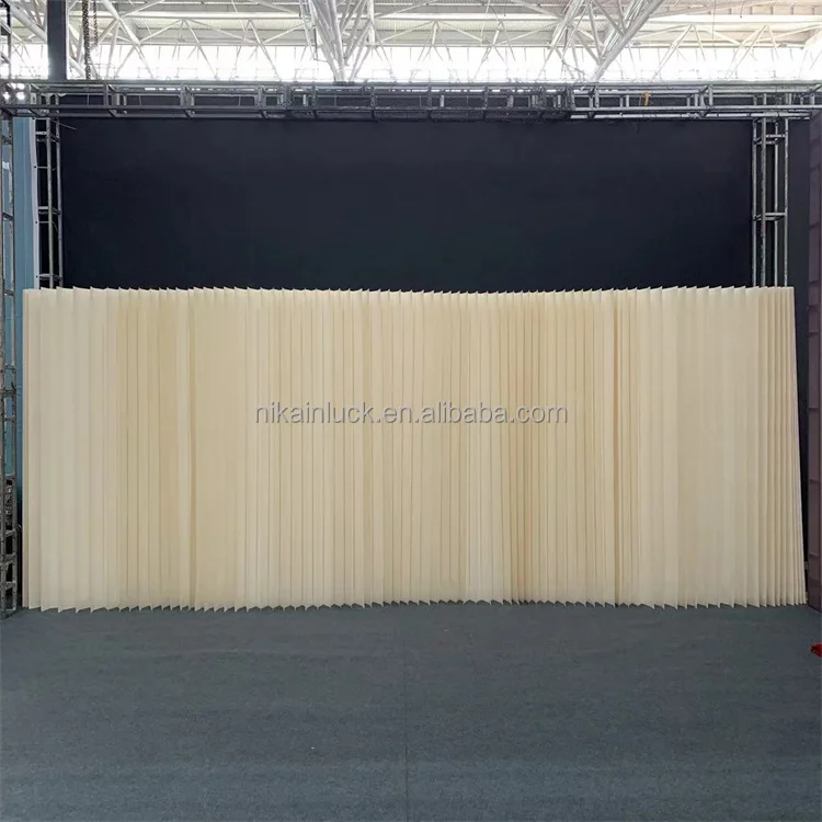 NIKA OEM Wedding Folding Paper Backdrop Decoration Large Height 8ft ...