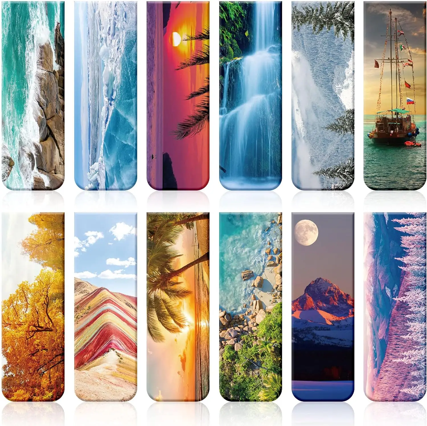 Promotional Gifts Custom Print Magnetic Bookmark Student Use Double ...