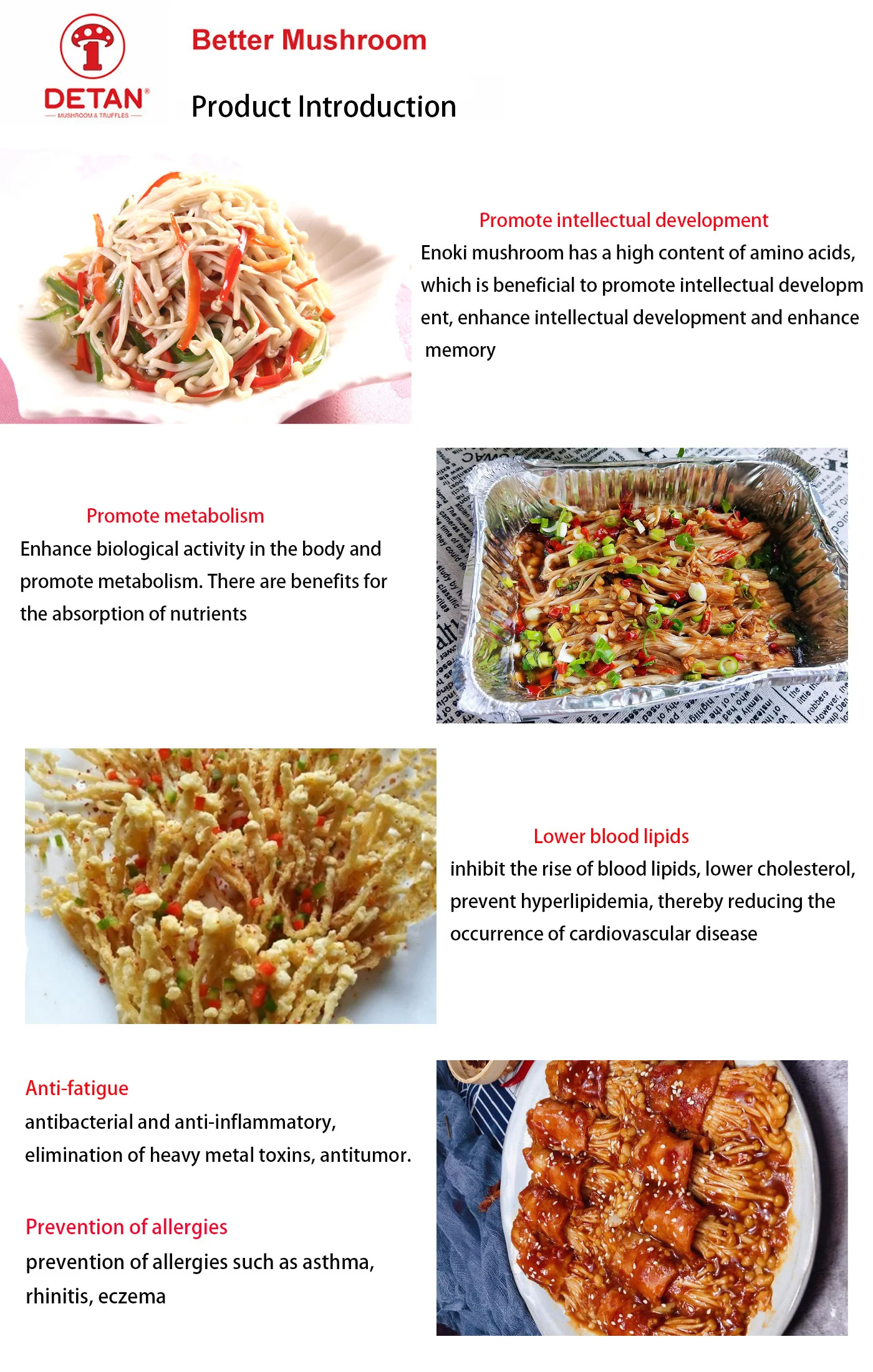 Fresh Enoki Mushrooms - Crisp, Intense Flavor Year Round