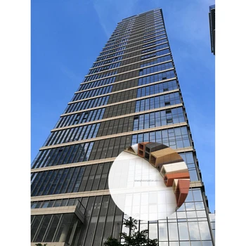 Terracotta Stick Flexible Sunscreen Cladding Decorative Building Louver ...