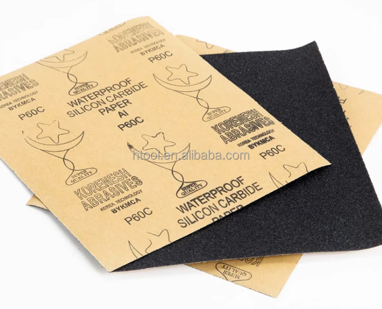 Superior Quality Silicon Carbide Square Black Sanding Paper Sheet ...