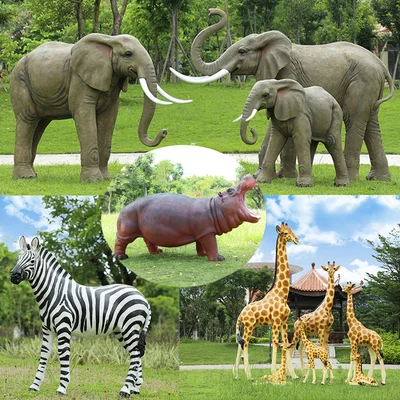 Life Size Safari Animals Sculptures - Perfect for Parties