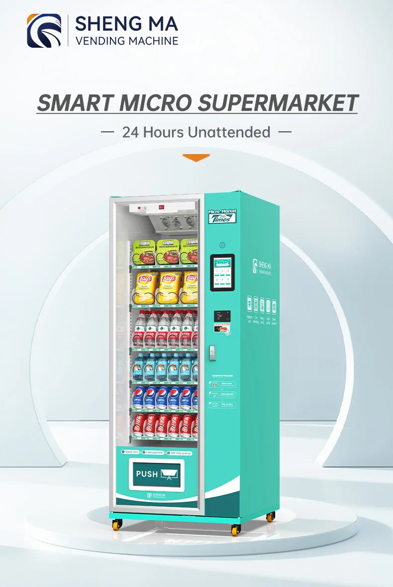 Self Service Commercial Fully Automatic Beverage Vending Machine Food ...