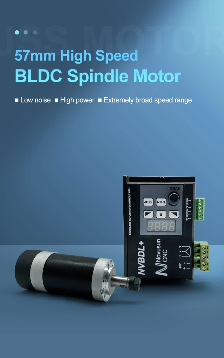 High Speed 12000rpm Er11 48vdc 500w Spindle Bldc Motor - Buy Dc Spindle ...