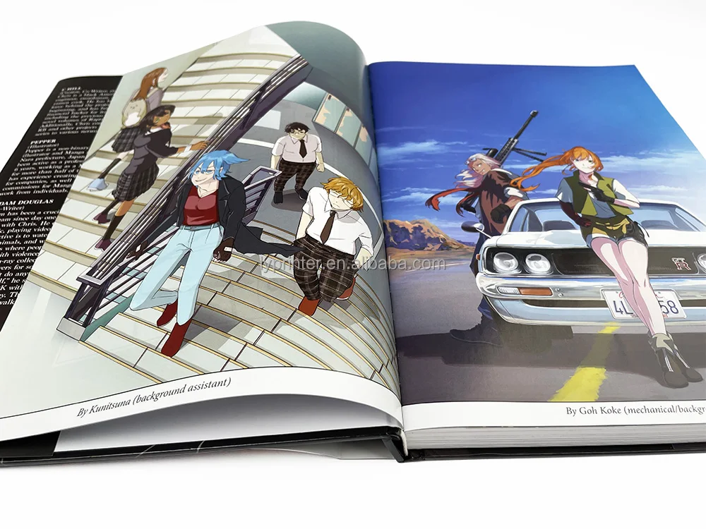 Adult Softcover Hardcover Perfect Binding Japanese Manga Books