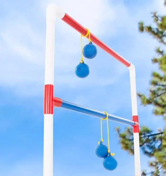 Outdoor Durable Yellow PVC & Polyester Ladder and Golf Ball Toss Game ...