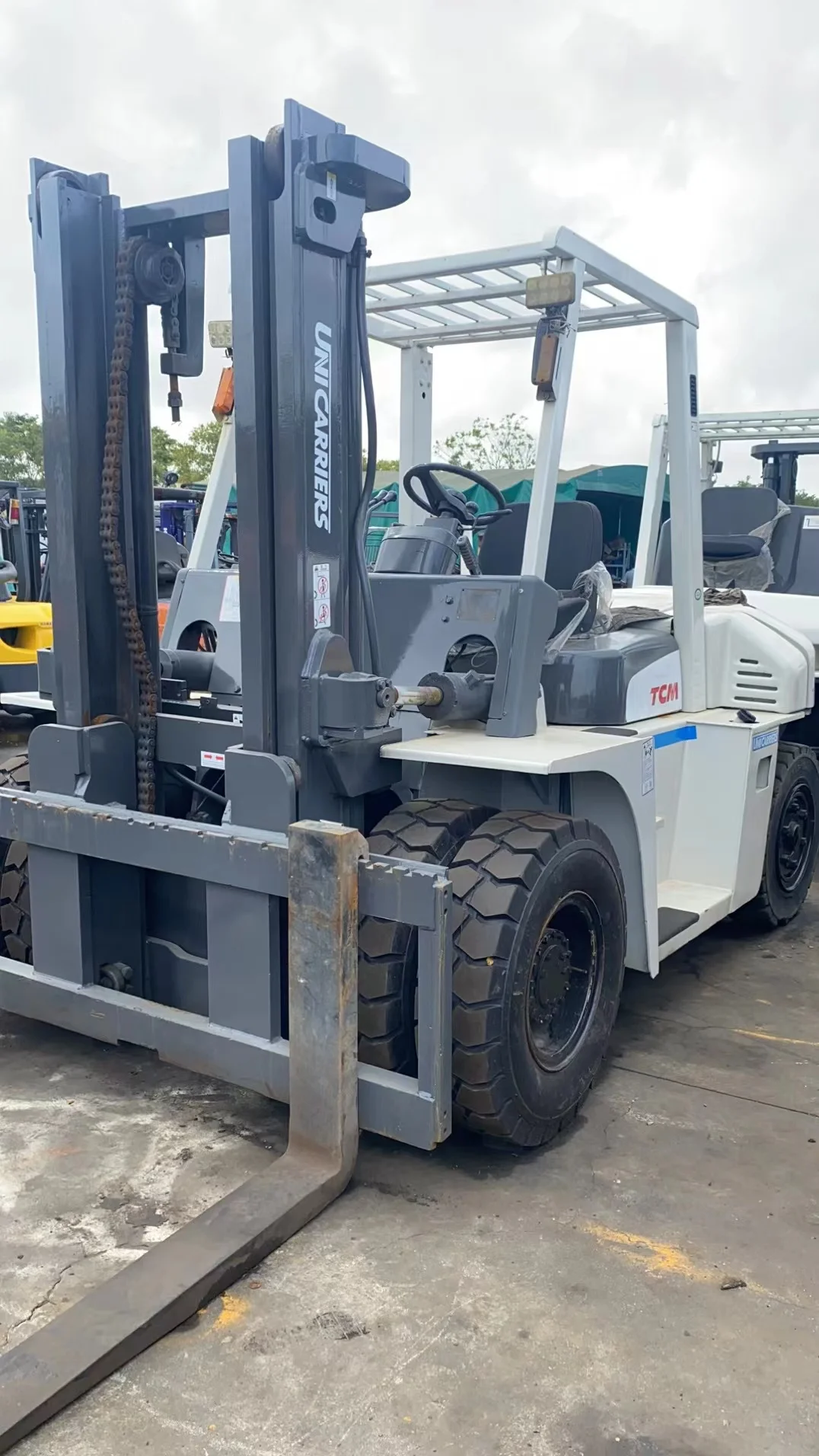 Used Tcm 7 Ton Diesel Engine In Good Condition Second Hand Forklift For ...