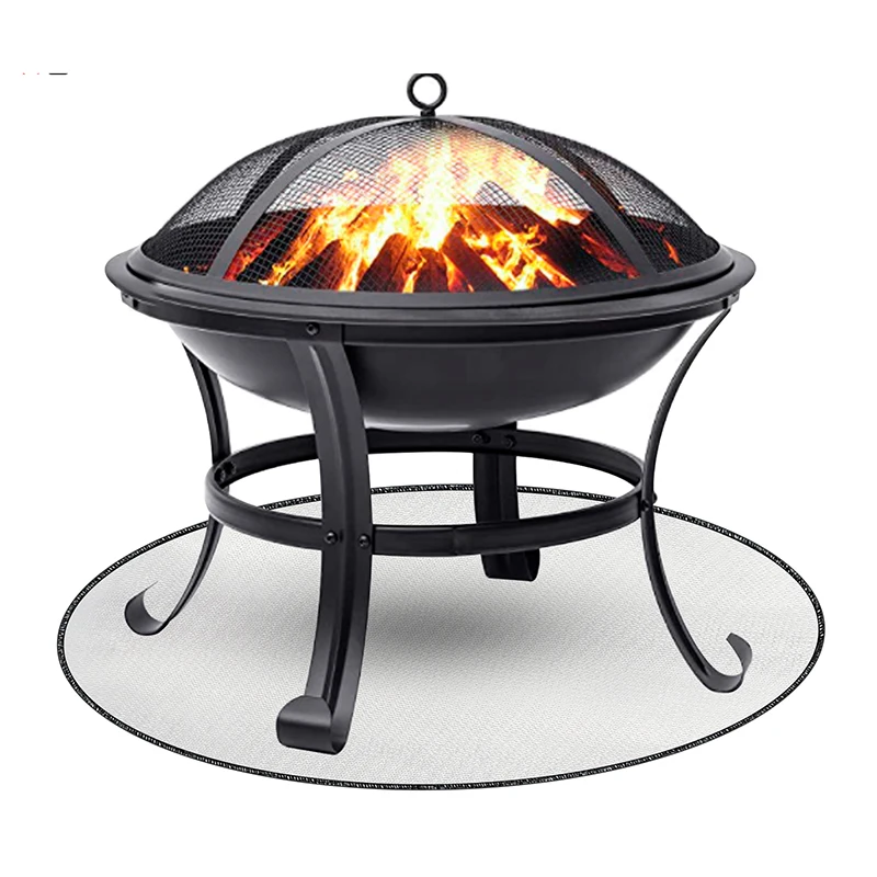 36inch Fiberglass Fire Pit Deck Protector Outside High Temperature ...
