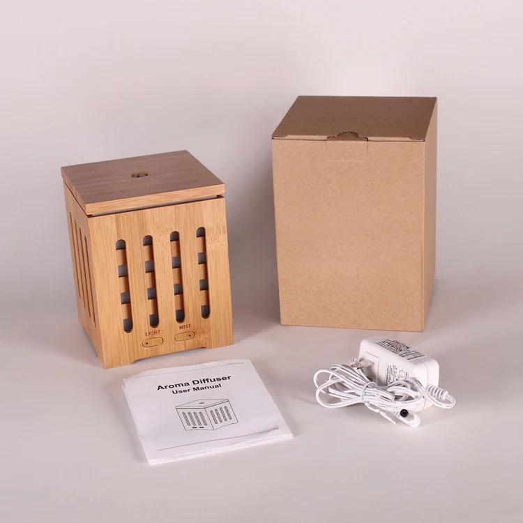 Factory Wholesale Innovation Bamboo Ultrasonic Aroma Diffuser Essential ...