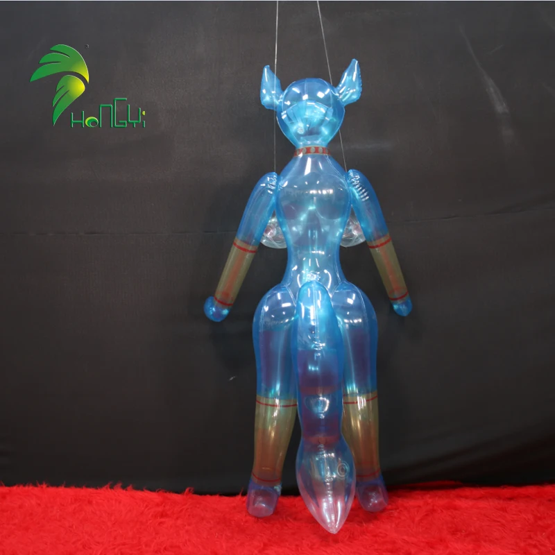 Newest Charming Clear Pvc Blue Inflatable Doll Cat Cartoon Anime Girls ...