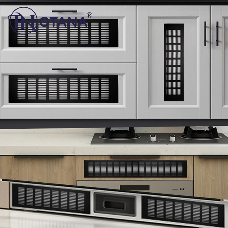 Aluminum Rectangular Flat Ventilation Vent For Cabinet Wardrobe Air ...