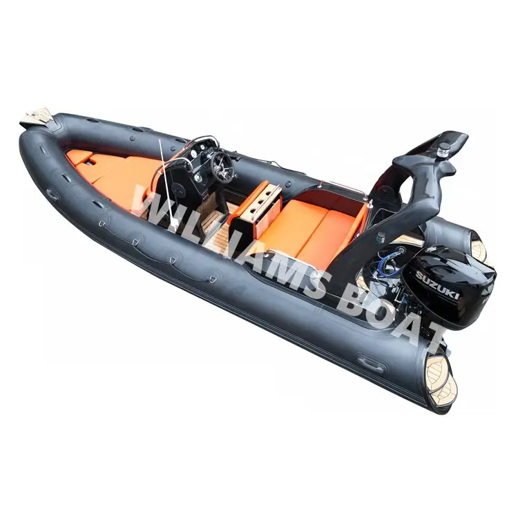 Luxury Yacht 20ft Semi Rigid Fiberglass Hull Inflatable Rib580 Patrol ...