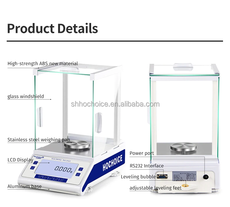Analytical Balance 1mg Precision Lab Scale 0.001g Digital Analytical ...