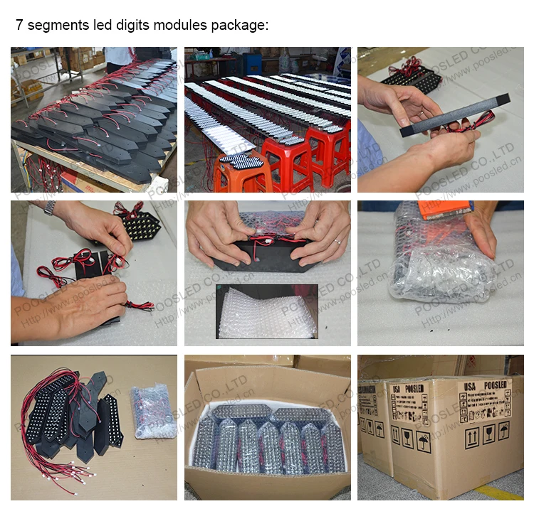 64 Inch Led 7 Segment Display For Seven Parts Custom Led Display 7 ...