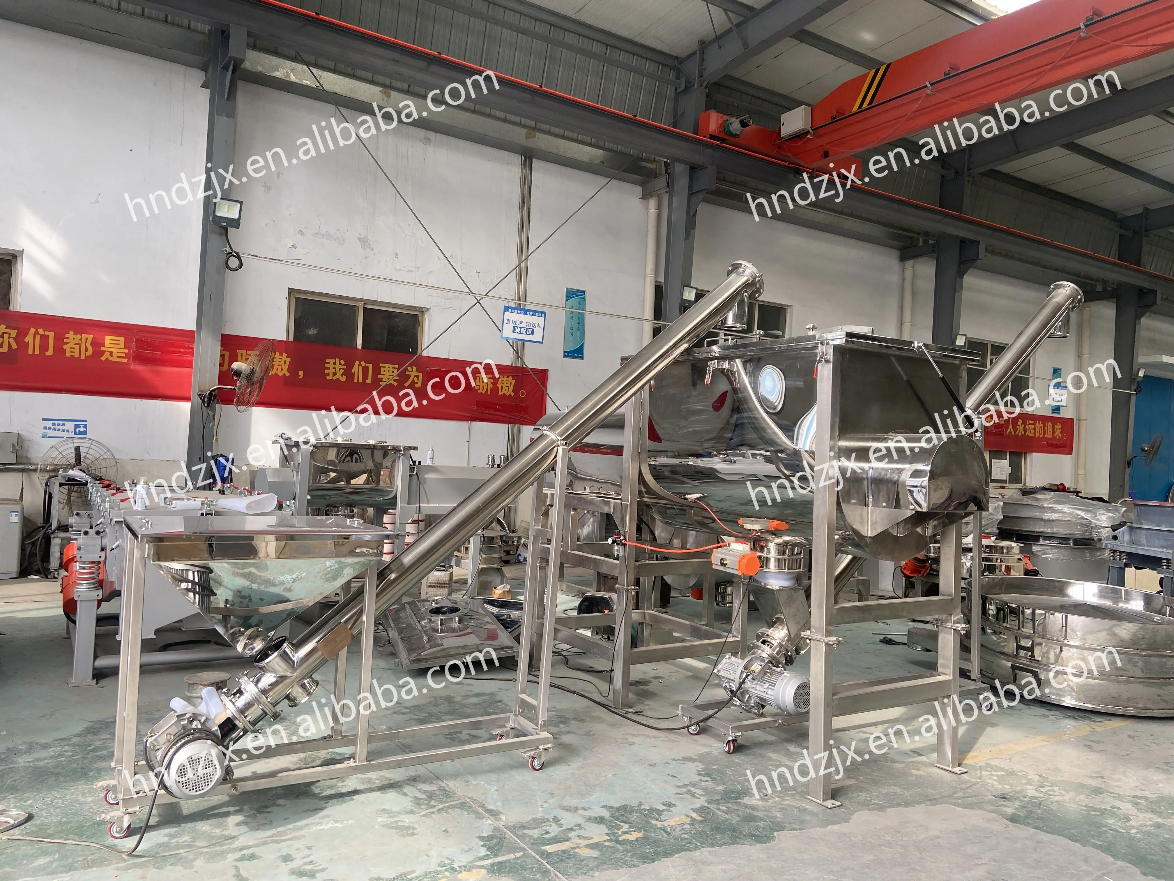 DZJX Particle Material Diy Helical Mini Screw Conveyor Wood Chips Auger ...