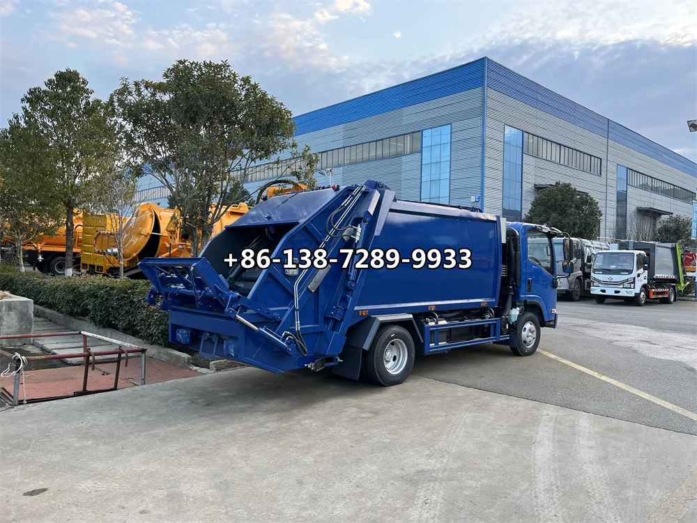Japan 7 Cubic Compactor Garbage Truck 4x2 6 Cubic Garbage Compactor ...