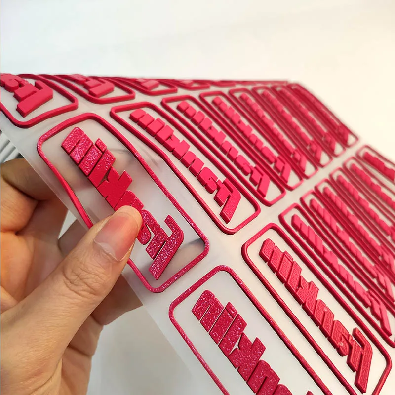 3D Label Printing - Customized Silicone Heat Transfer Labels