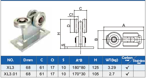 Sliding Door Roller Wheel Cantilever Gate Carriage - Buy Cantilever ...
